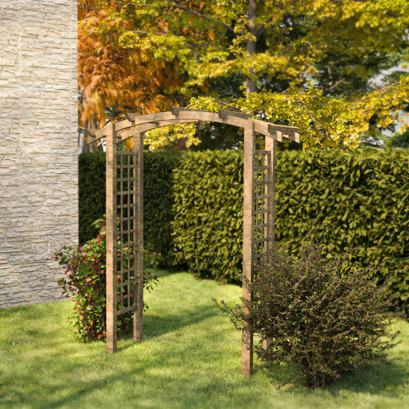 Arche de jardin en bois CÉLESTE – Installation facile pour jardin